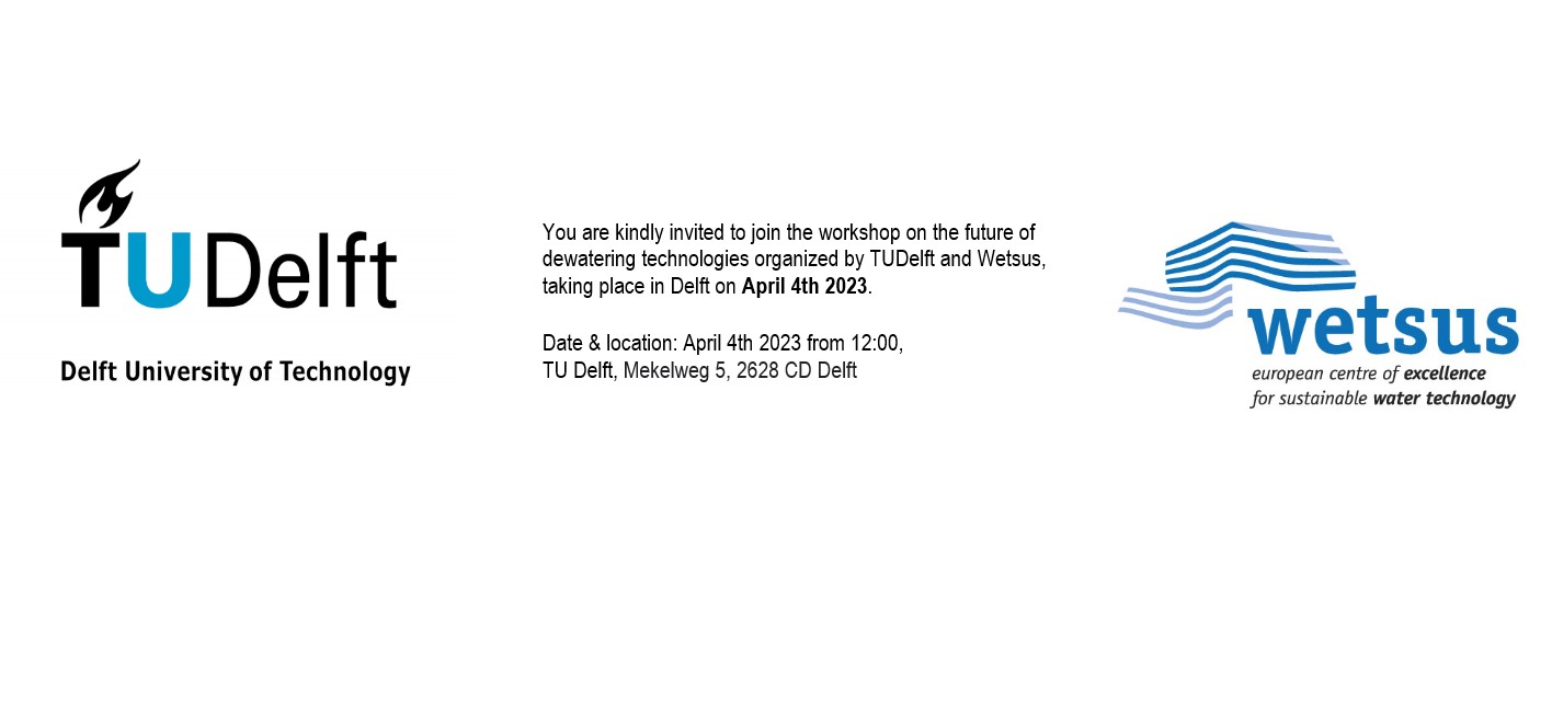 Registration Dewatering workshop - Wetsus